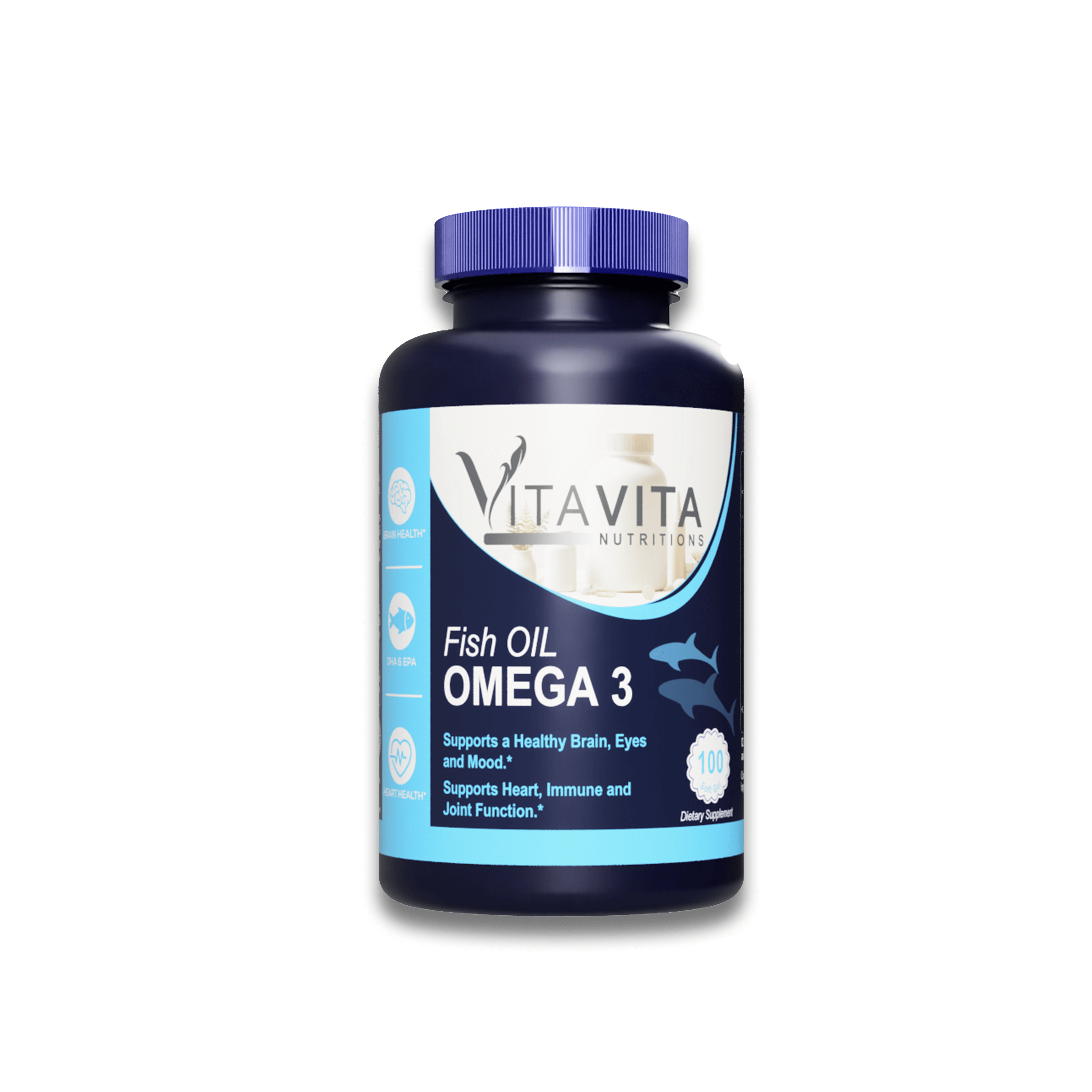 Fish Oil Omega-3 | VitaVita – Heart & Brain Health Support ...